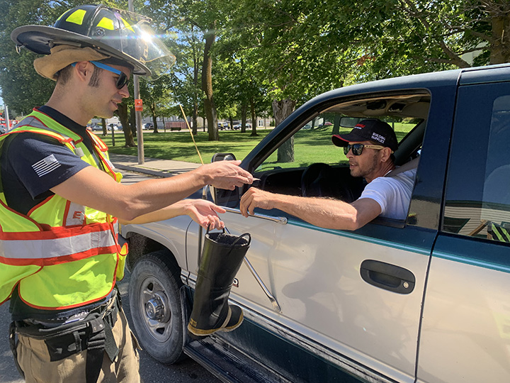 Firefighters fill the boot | News, Sports, Jobs - The Alpena News